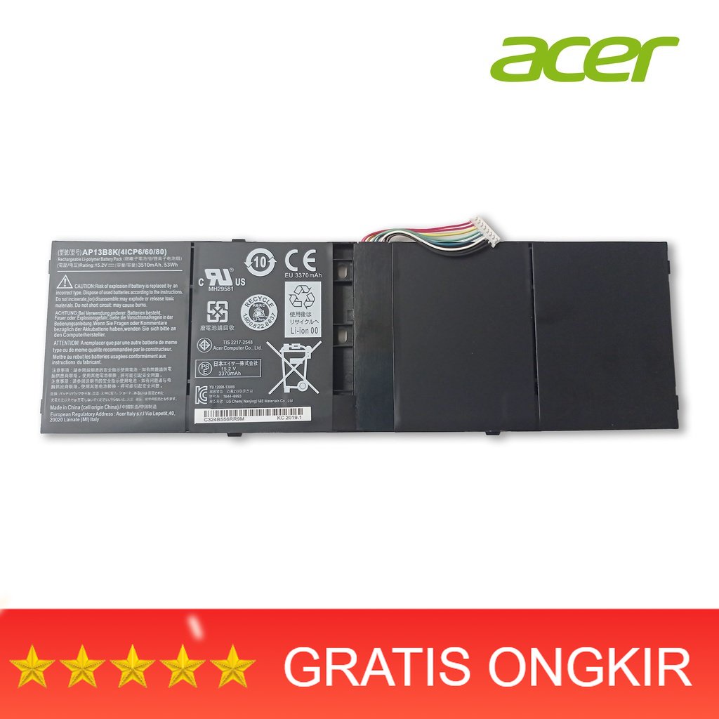 Jual BATERAI BATTERY ORIGINAL LAPTOP ACER Aspire ES1-511, ES1-512, V5 ...