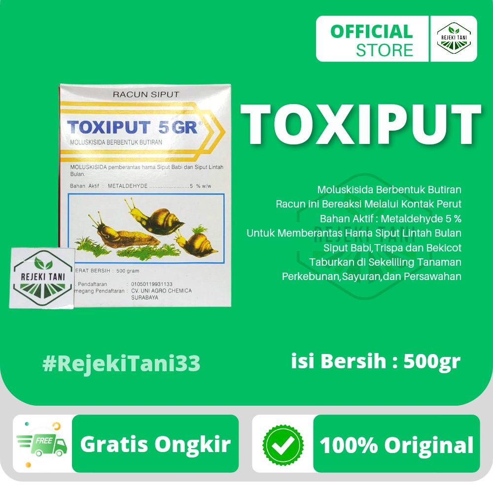 Jual Moluskisida Toxiput 5GR isi 500gr Racun Ampuh Pembasmi Hama ...