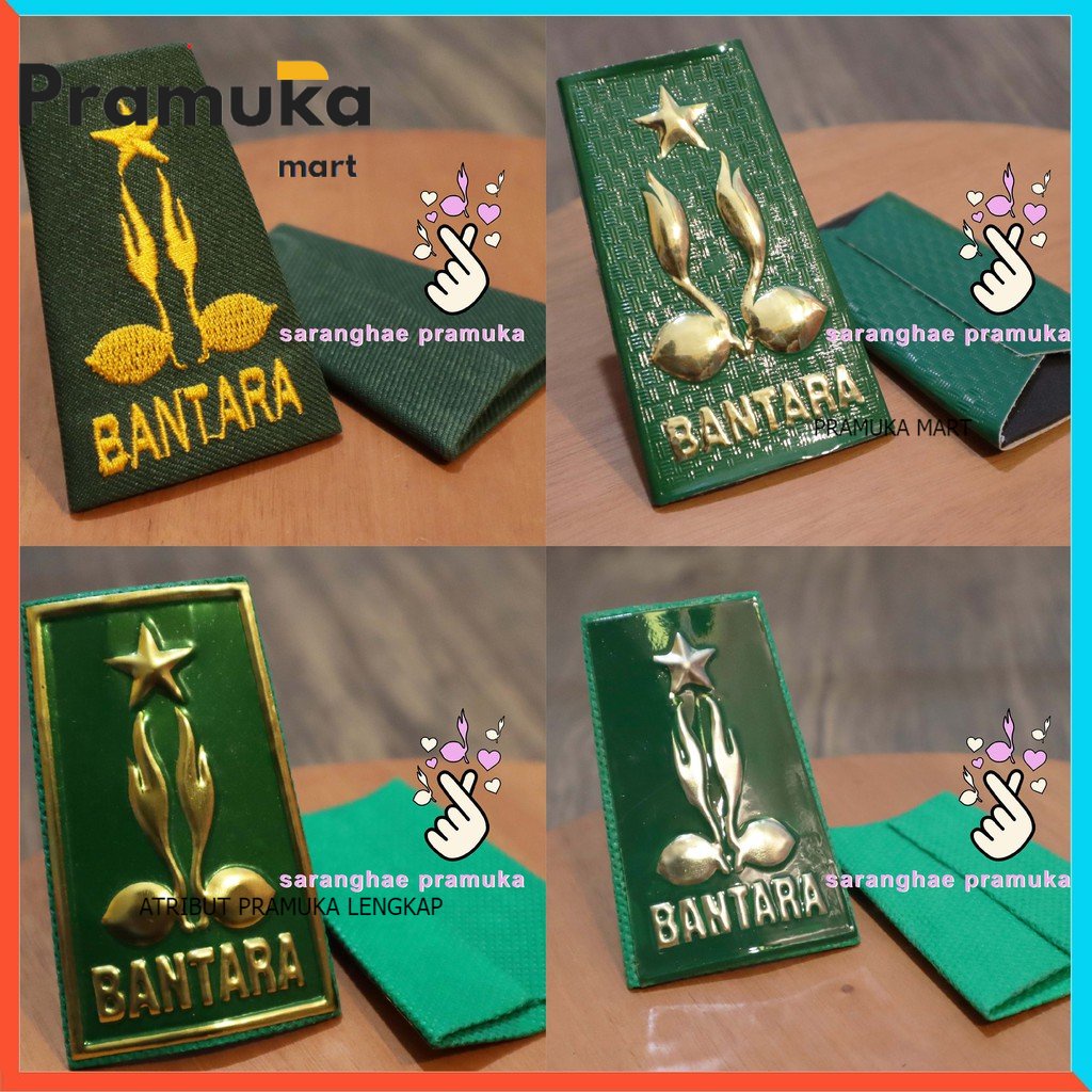 Jual Ready TKU Bantara Pramuka Bordir Karstek anti air Bahan Logam ...