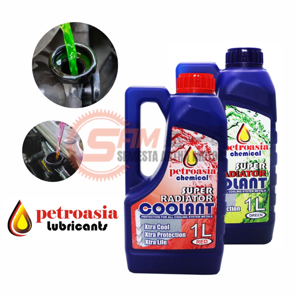 Jual Petroasia Air Radiator Coolant 1 Liter Cairan Pendingin Motor ...