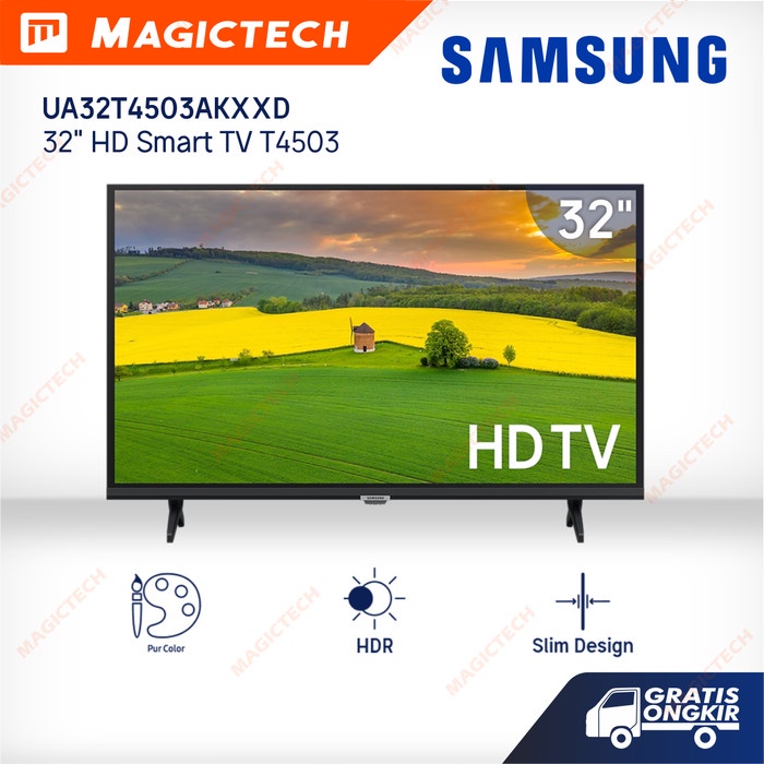 Jual TV LED SAMSUNG 32 INCH / 32" UA32T4503 HD SMART TV HDR - 32T4503 ...