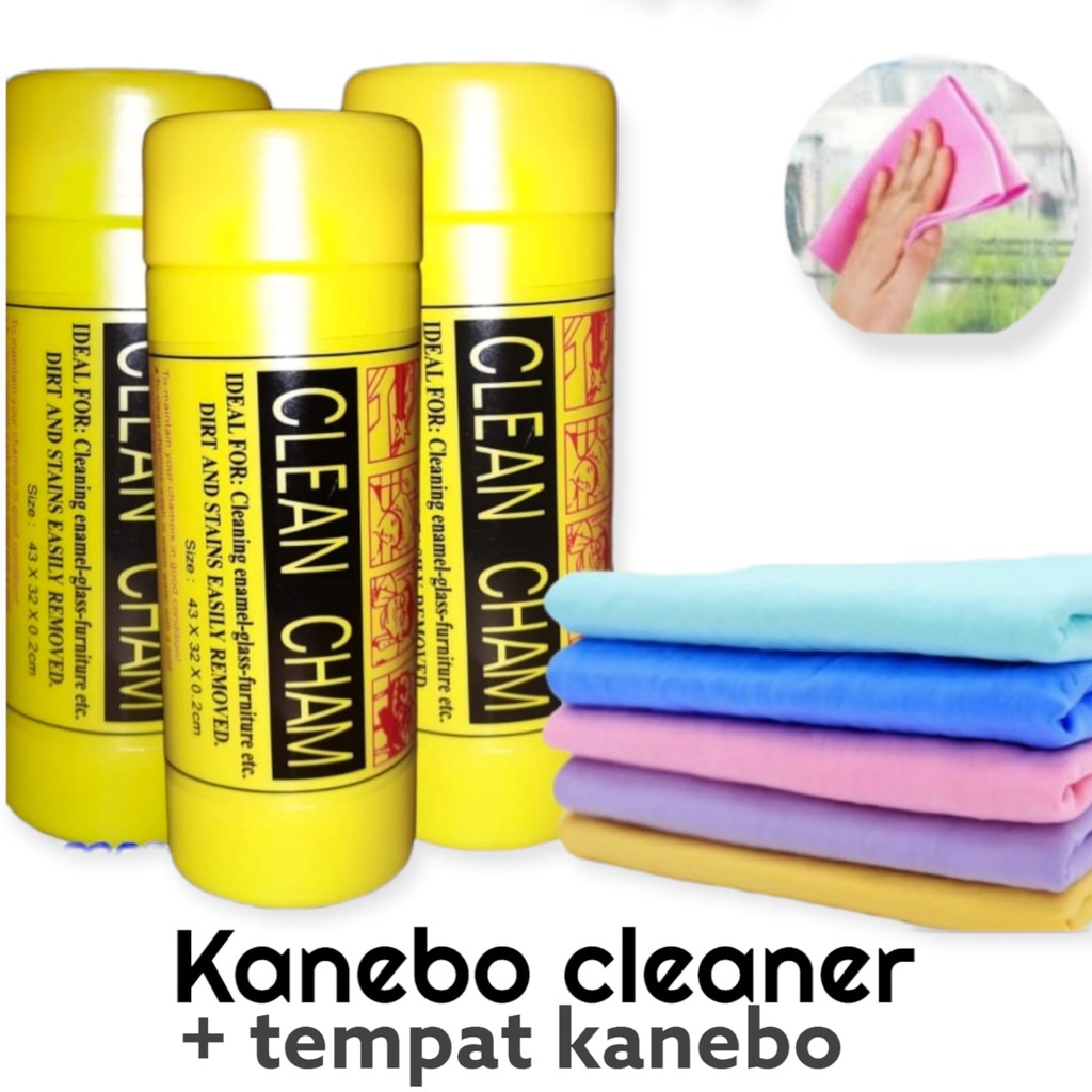 Jual KANEBO CLEAN CHAM / LAP HANDUK KANEBO SERBAGUNA SET TABUNG DAYA ...