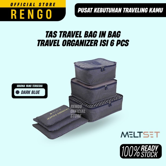 Jual Travel Organizer Tas Baju Travel Tempat Merapikan Baju Isi 6Pcs ...