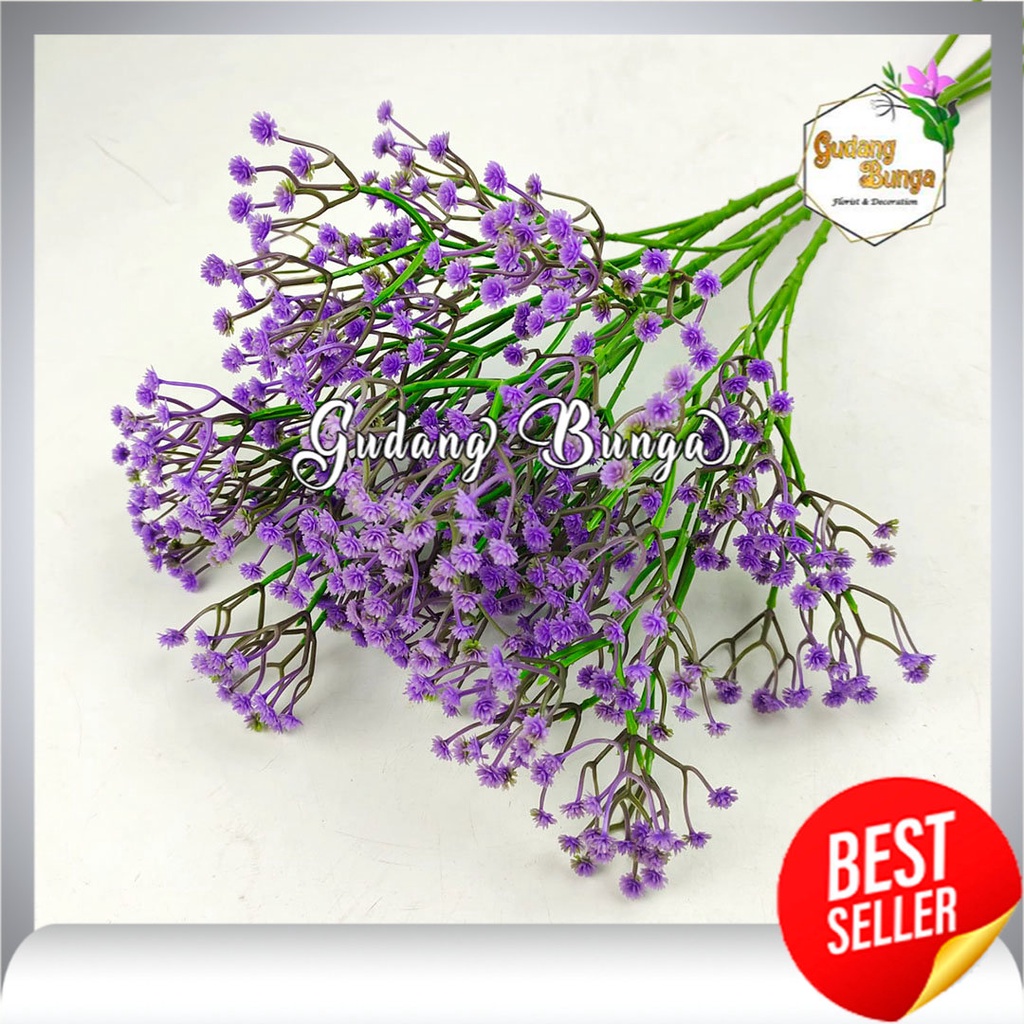 Jual 1 PCS Bunga Pikkok Tangkai Panjang Cabang 5 Artificial Bunga Baby ...