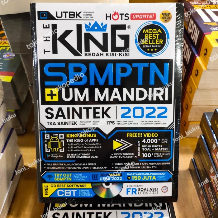 Jual Buku The King SBMPTN + UM Mandiri Saintek 2022 (+CD) GRD27 | Shopee Indonesia