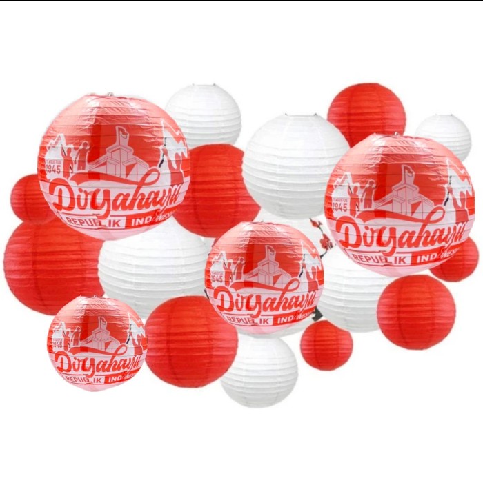 Jual Lampion Dirgahayu RI Merah Putih Dekorasi Pawai Agustus ...