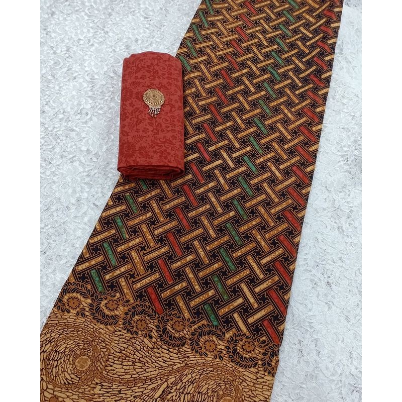 Jual Kain Batik Laweyan Solo motif anyaman tikar colet ( Sogan ...