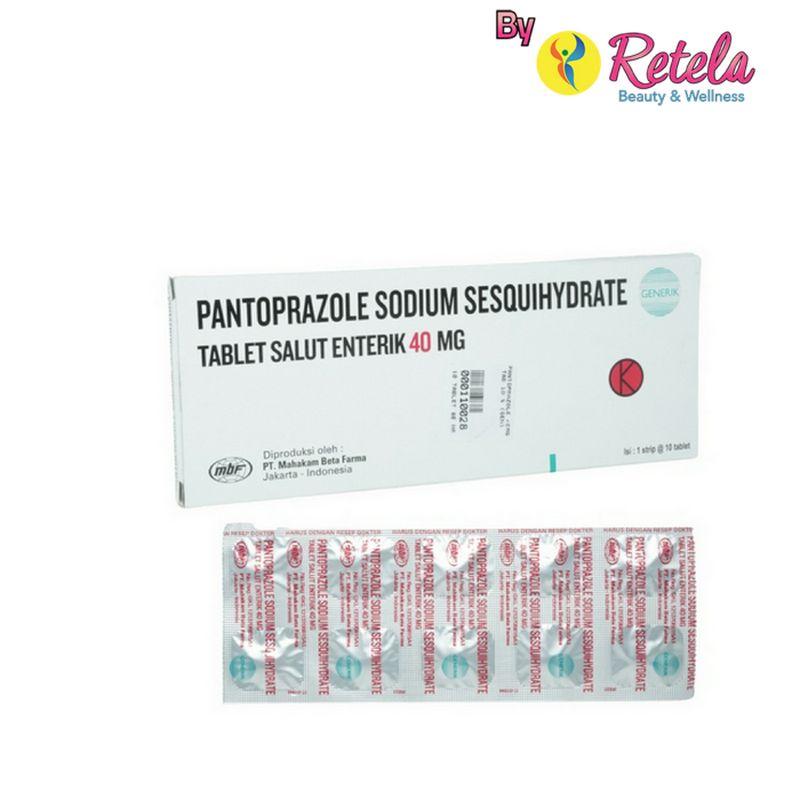 Jual PANTOPRAZOLE 40MG 1 STRIP 10 TABLET | Shopee Indonesia