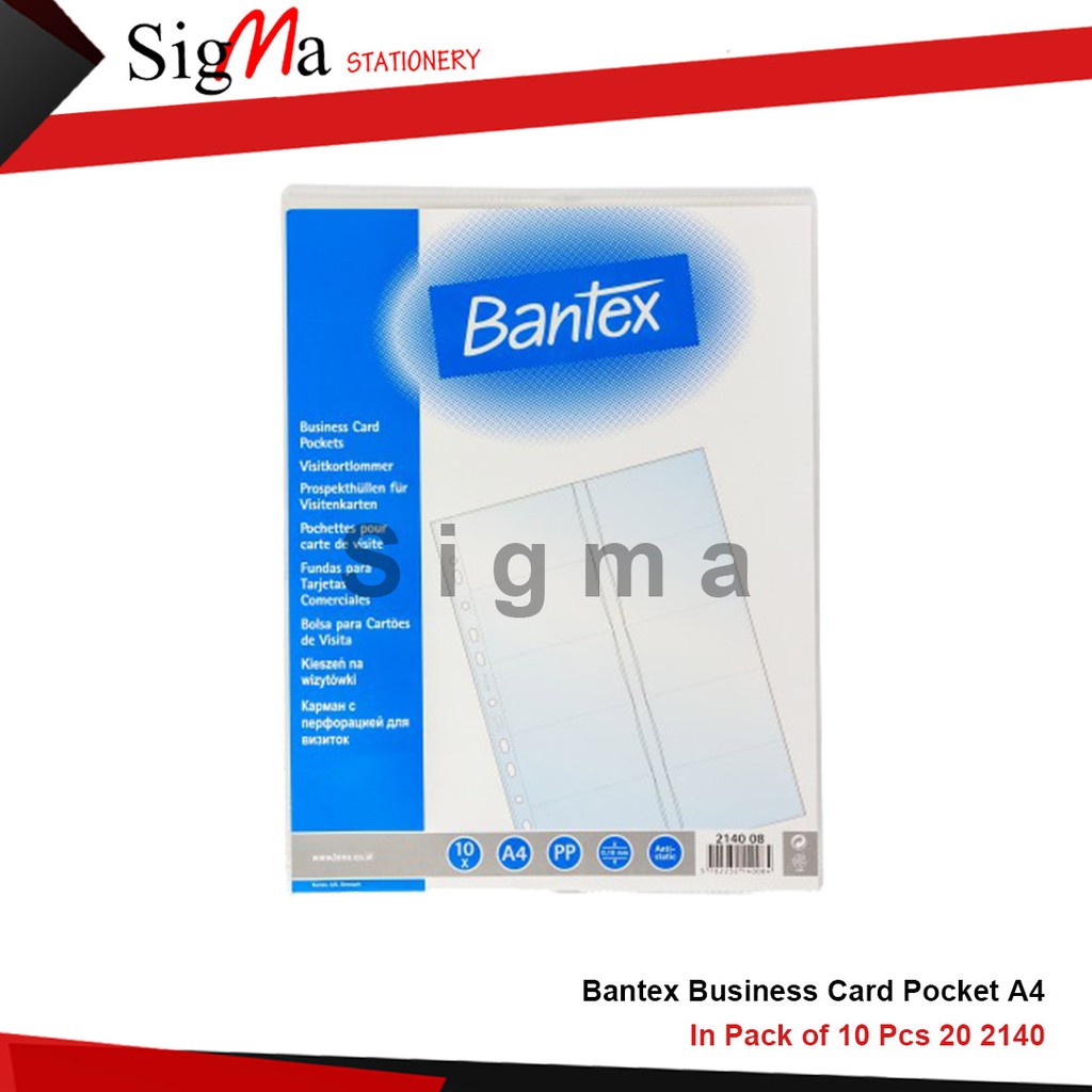 Jual Business Card BANTEX #2140 A4 PP (10pcs) | Shopee Indonesia