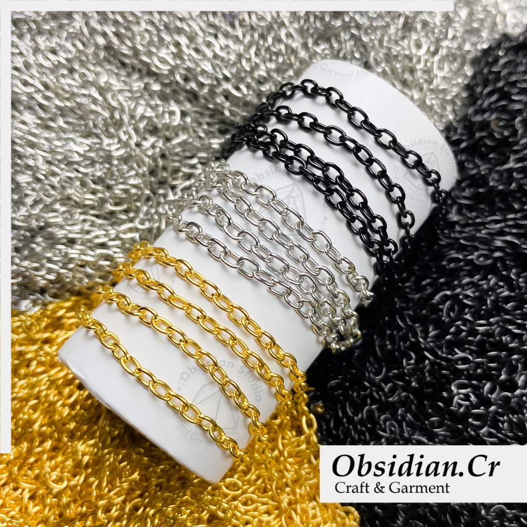 Jual Rantai Oval Bahan Craft Kerajingan Tangan Permeter | Shopee Indonesia