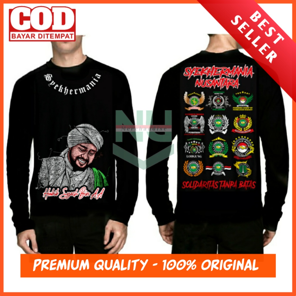 Jual Kaos Syekhermania Sholawat Lengan Panjang / Baju Majelis Sholawat ... Jual Kaos Syekhermania Sholawat Lengan Panjang / Baju Majelis Sholawat ...