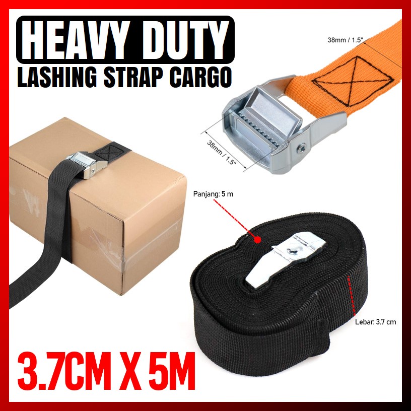 Jual BABYBOZ - 5 METER TALI CARGO BESAR LASHING STRAP RATCHET Sabuk ...