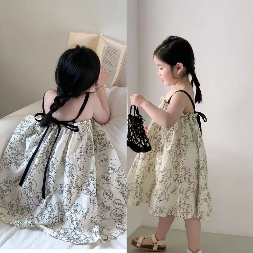 Jual Dress/Gaun Anak Perempuan Import Model Payung Tali Pita Beautifull ...
