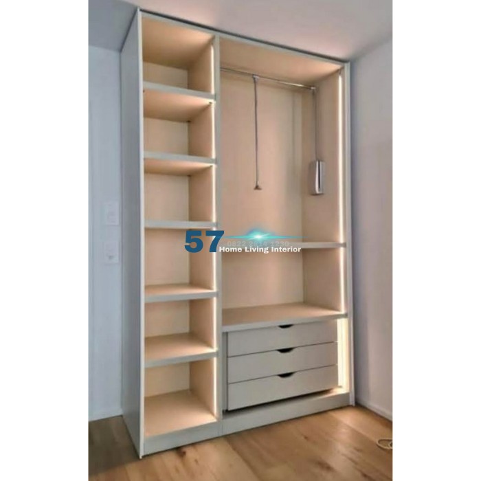 Jual Lemari Rak Serbaguna Minimalis Bahan Plywood HPL Free Desain ...