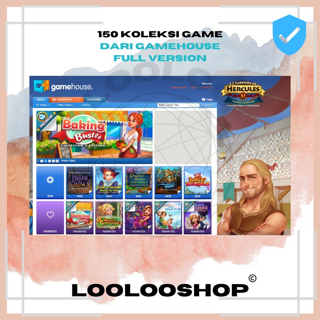 Jual 150 Koleksi Game dari GameHouse Full Version - PC Game All Windows ...