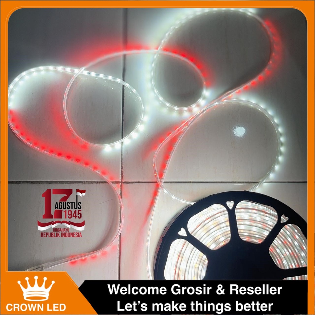 Jual Lampu Led Strip Merah Putih Meteran 220v Bisa Kedap Kedip Perayaan 17 Agustus | Shopee ...