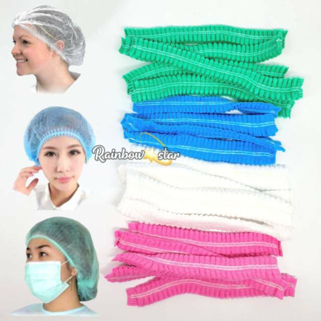 Jual Hairnet Hair Cap Pelindung Kepala Dan Rambut / Penutup Kepala ...
