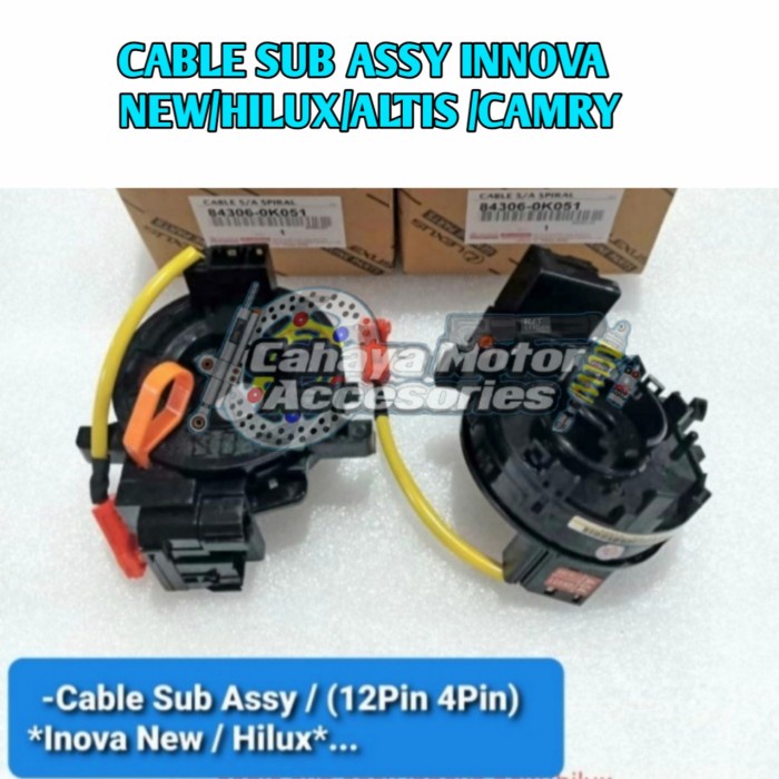 Jual Kabel spiral / Cable Klakson Toyota Innova New/Hilux/ Altis Camry ...