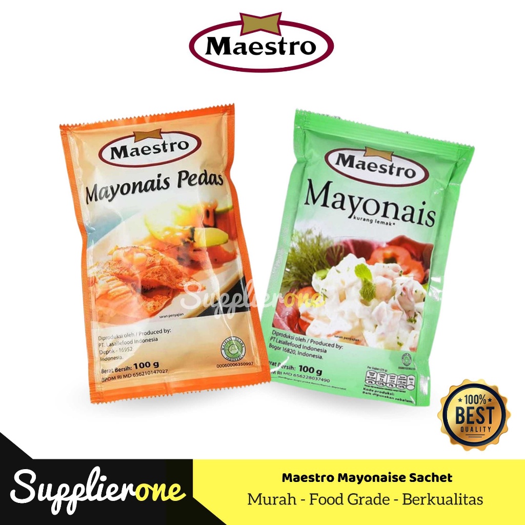 Jual Maestro Mayonaise / Mayonaise Sachet 100gr / Mayonaise Original ...