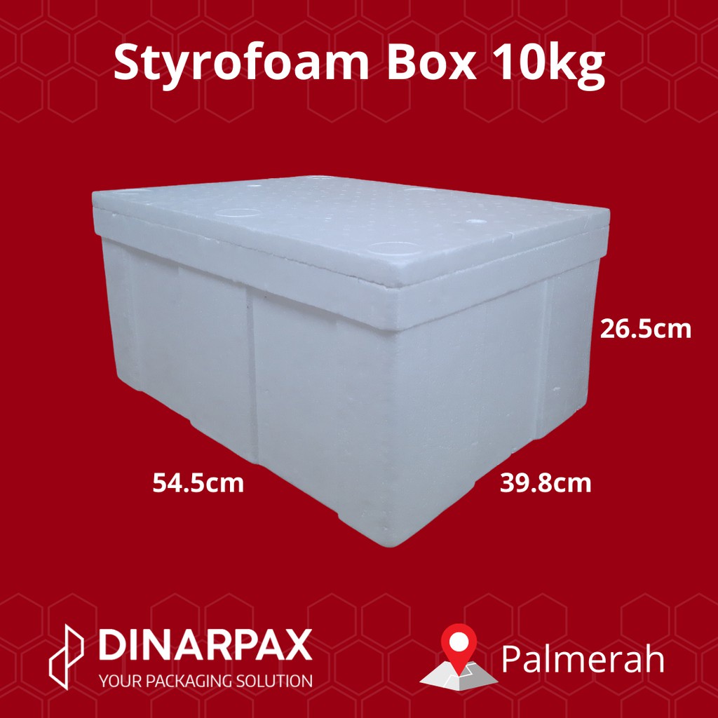 Jual Styrofoam Vegetable Box 10 Kg / DinarBox / Box buah / Box Sayur / 10kg / Sterofoam ...
