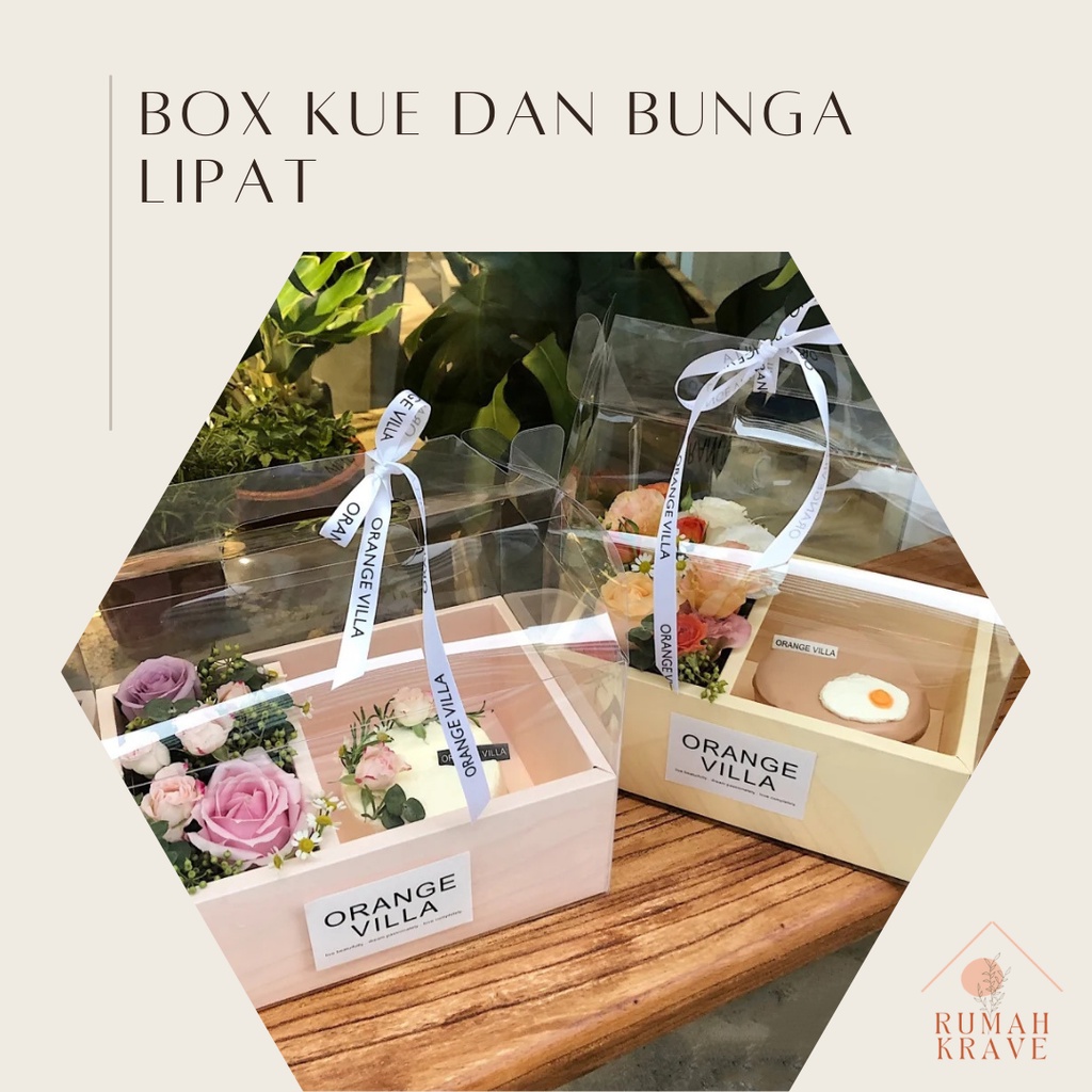Jual RUMAH KRAVE - Box Bunga dan Kue Lipat Portable Instan Cake Flower ...