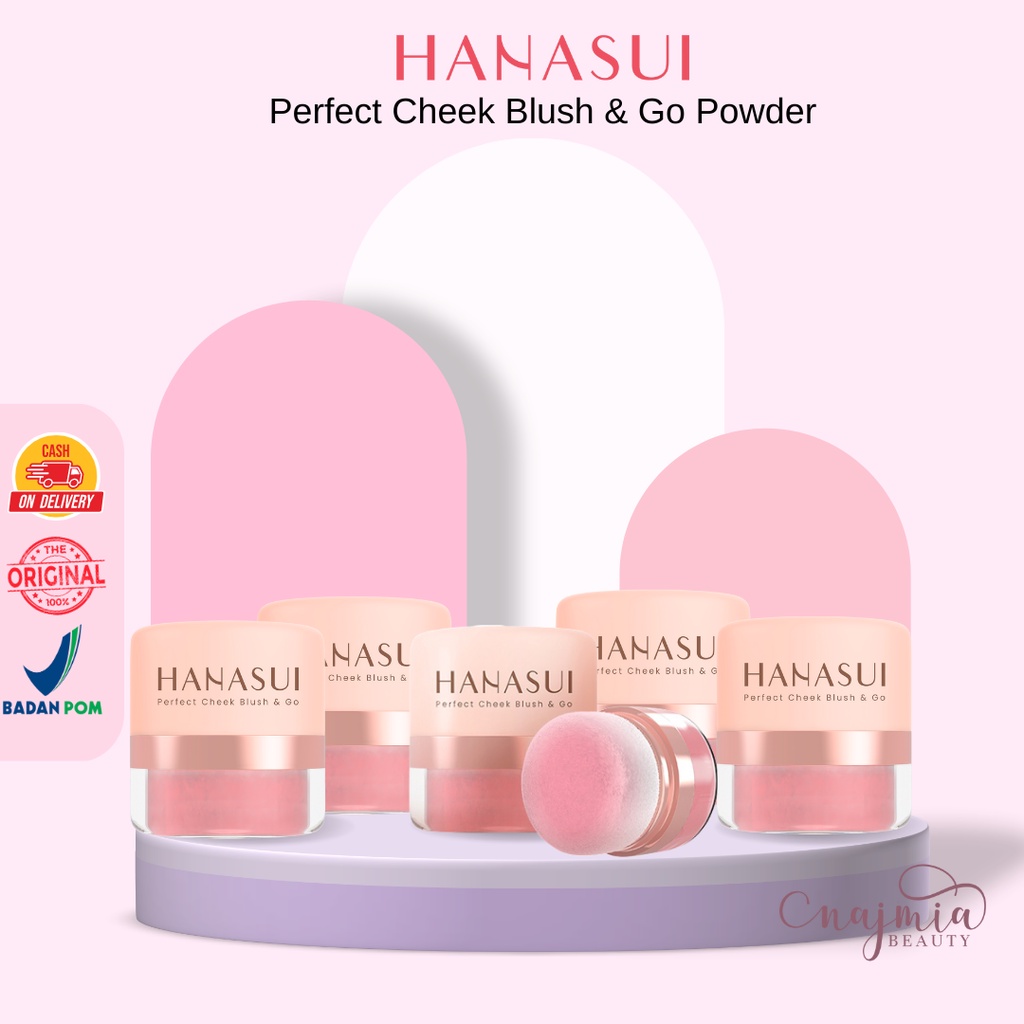 Jual Najmia - Hanasui Perfect Cheek Blush & Go Powder / Blush On powder ...