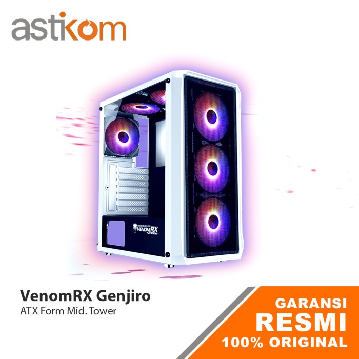 Jual Casing PC VenomRX Genjiro White ATX | Shopee Indonesia
