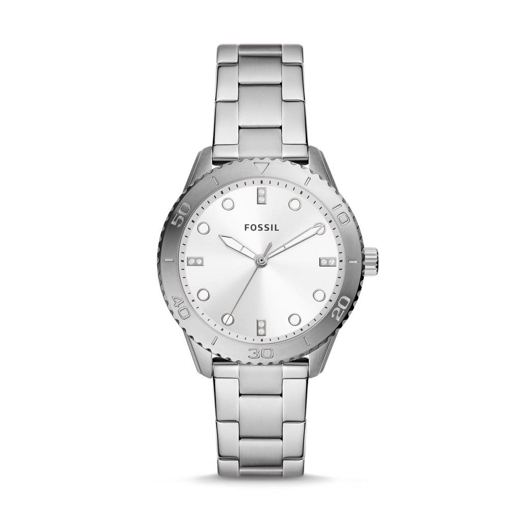 Jual Fossil Dayle Silver Jam Tangan Wanita 38MM BQ3885 | Shopee Indonesia