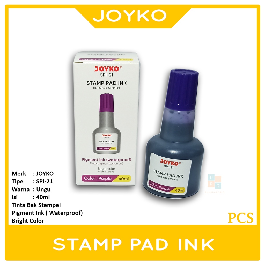 Jual JOYKO - Stamp Pad INK SPI-21 Tinta Stempel Purple - Pcs | Shopee ...