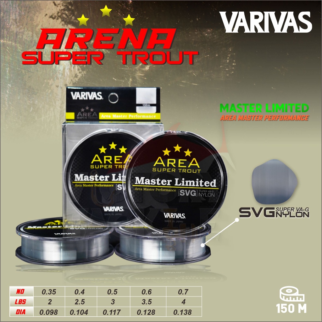 Jual Senar Pancing Varivas Area Super Trout Master Limited Nylon - Kualitas Terbaik untuk ...