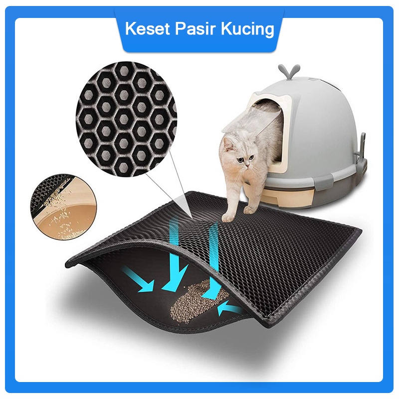 Jual Keset Pasir Kucing pet kotoran tikar lipat eva lapisan ganda Pet ...