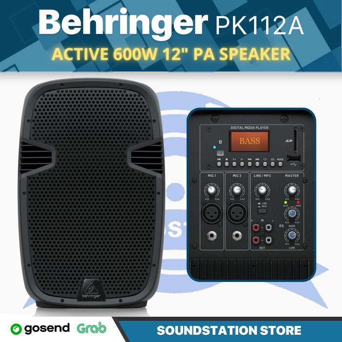 Jual BEHRINGER PK112A Active 600W 12" PA Speaker | Spiker Aktif PK 112 ...