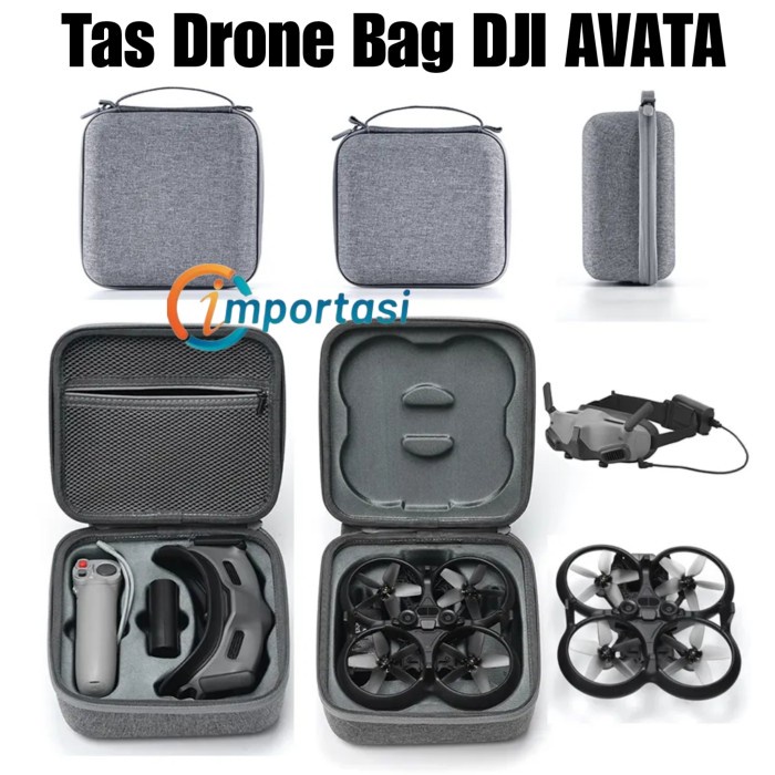 Jual Tas DJI AVATA Storage Hand Bag Aircraft & 3 Batteries Hard Case ...