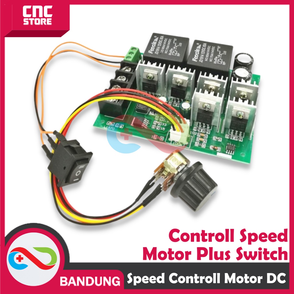 Jual PWM DC 10-50V 40A 2000W SPEED MOTOR CONTROL 12V 24V 48V FORWARD REVERSE | Shopee Indonesia