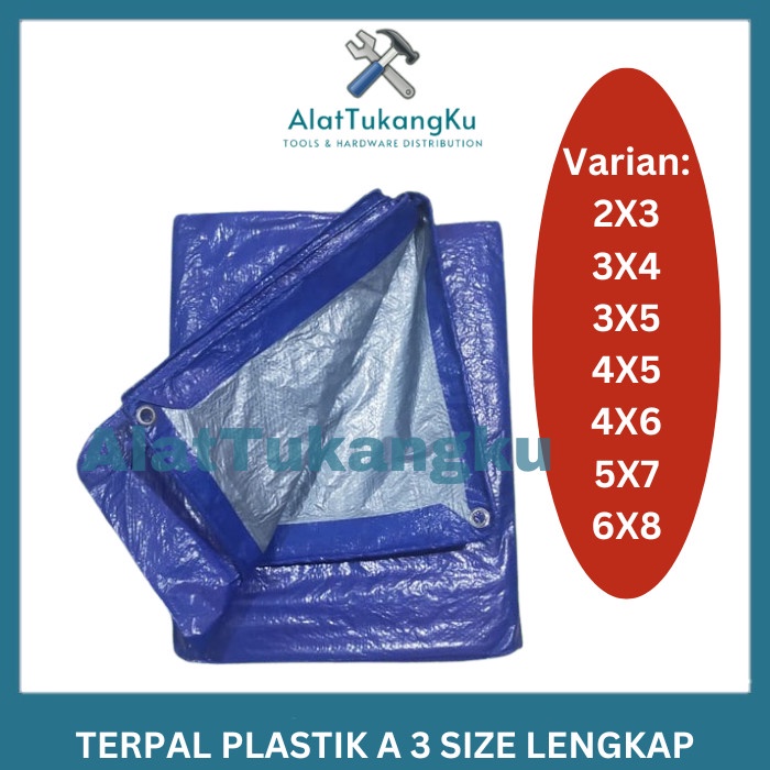 Jual Terpal Plastik Tenda anti hujan A3 Ukuran 5x6 meter 5X7 Meter ...