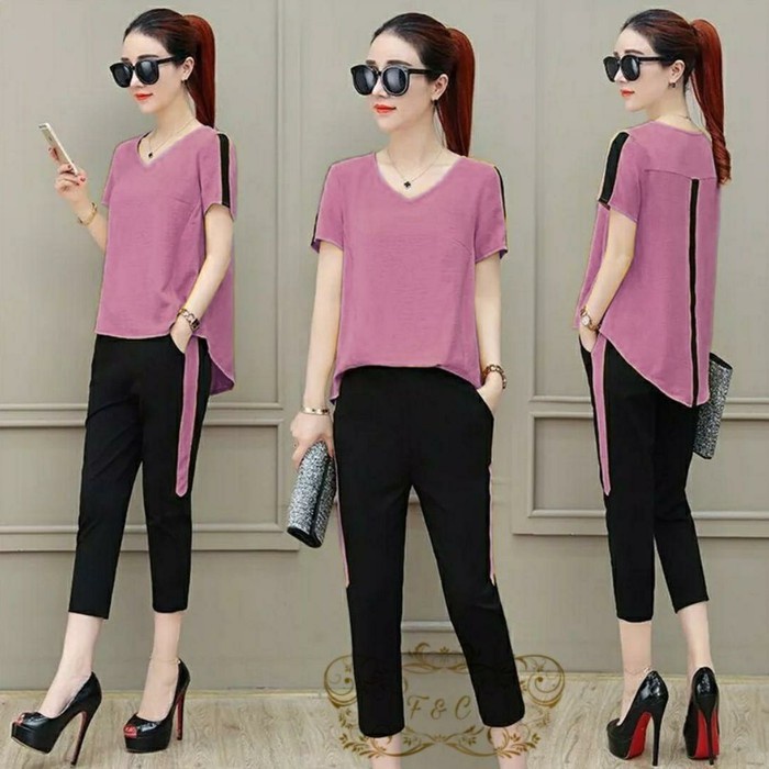 Jual Baju Setelan Wanita Remaja Sehari Hari Viral Murah Kekinian Dewasa ...