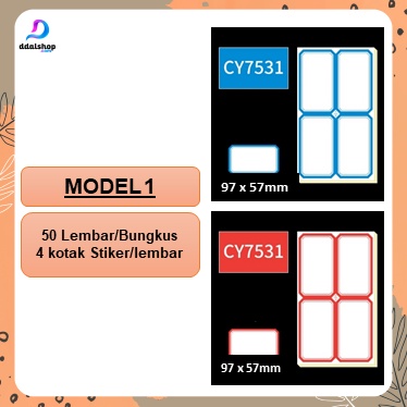 Jual Stiker Label Kosong Untuk Harga Makanan Barang Kertas Sticker ...