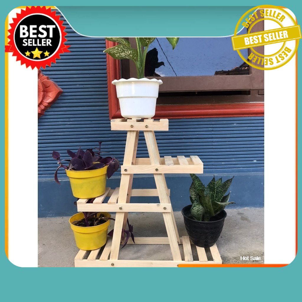 Jual RAK BUNGA SUSUN 5 POT/ RAK BUNGA UNik/ RAK SERBAGUNA KAYU / RAK ...