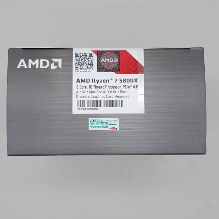 Jual PROCESSOR AMD RYZEN 7 5800X 4.7GHz BOX | Shopee Indonesia