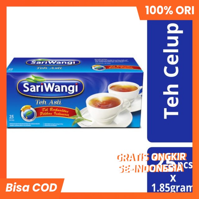 Jual TEH SARIWANGI KOTAK ISI 25 PCS | Shopee Indonesia