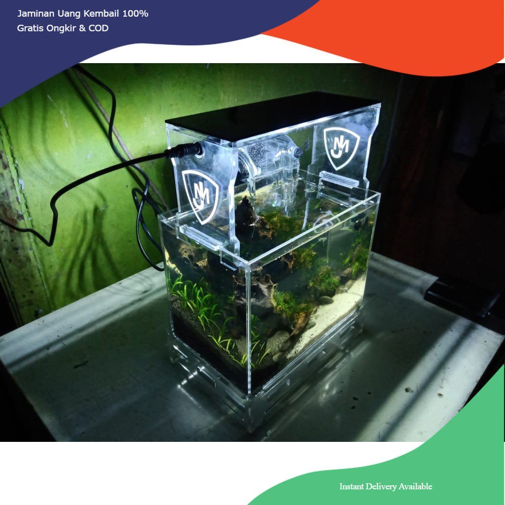 Jual Aquarium Display lengkap, aquarium akrilik lengkap dengan filter ...