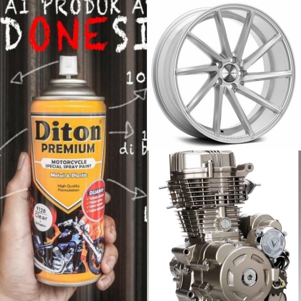 Jual cat semprot pilok pilox diton premium varian mesin dan velg ...