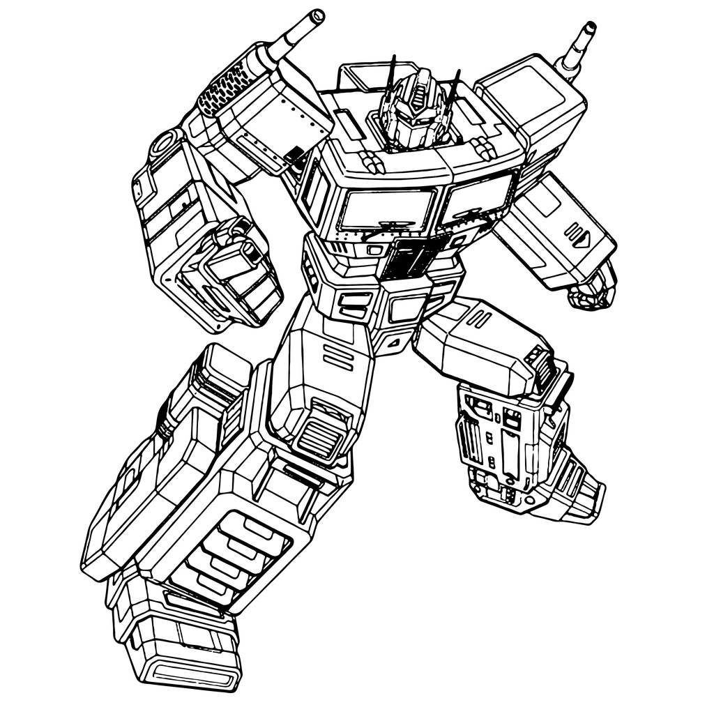 Jual Gambar Mewarnai ~ ROBOT/ Seketsa Lukis / Drawing Sketch / Sketsa ...