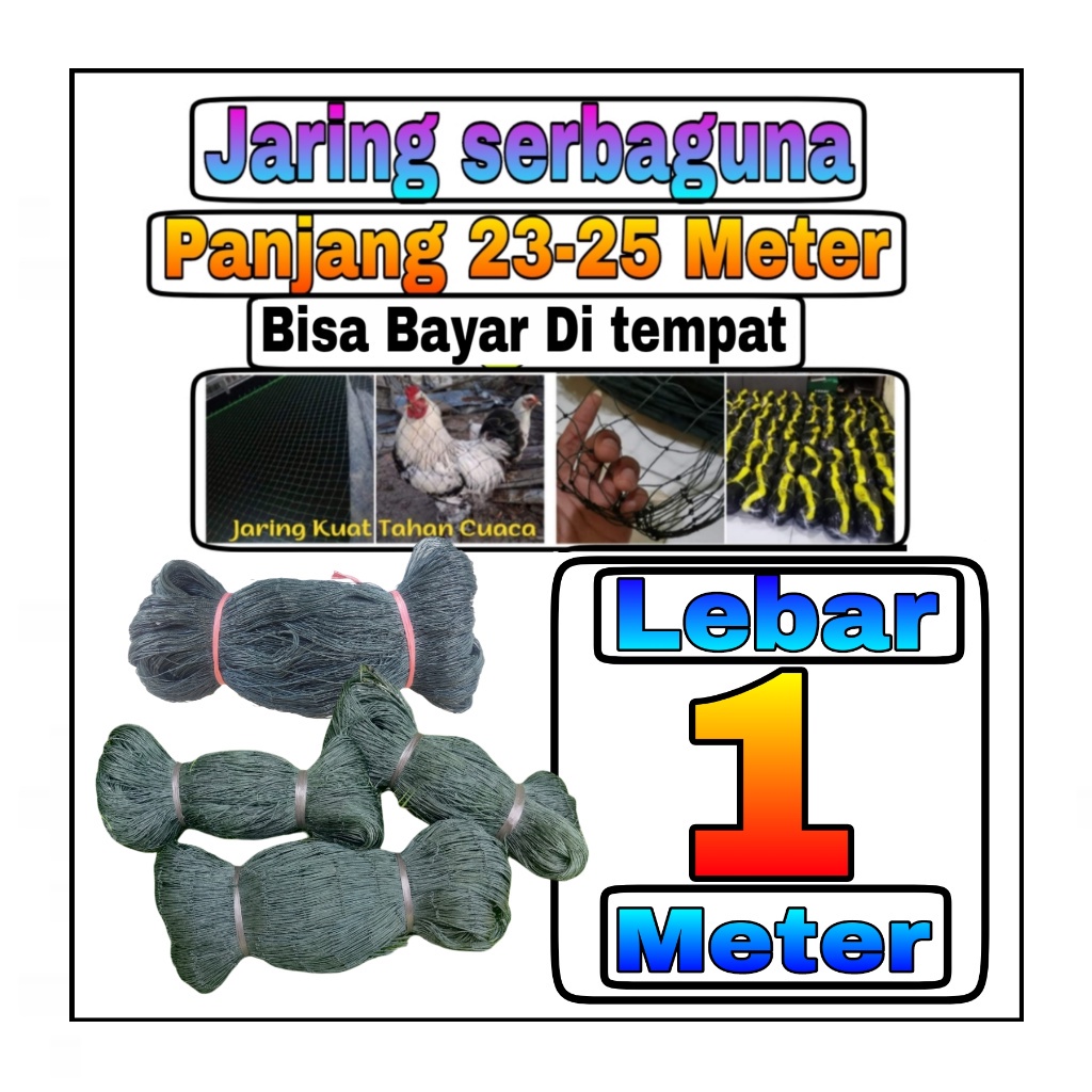 Jual Jaring Kandang Ayam Lebar 1 Meter / Jaring Serbaguna / Jaring ...