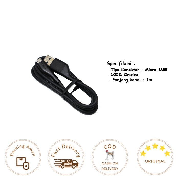 Jual Kabel Data Charger Nokia N8 Micro USB 100% Super Original | Shopee Indonesia