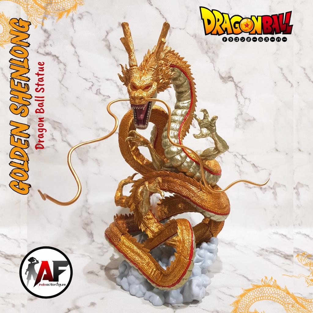 Jual Statue Dragon Ball Golden Shenlong Dragon Shenrong | Shopee Indonesia