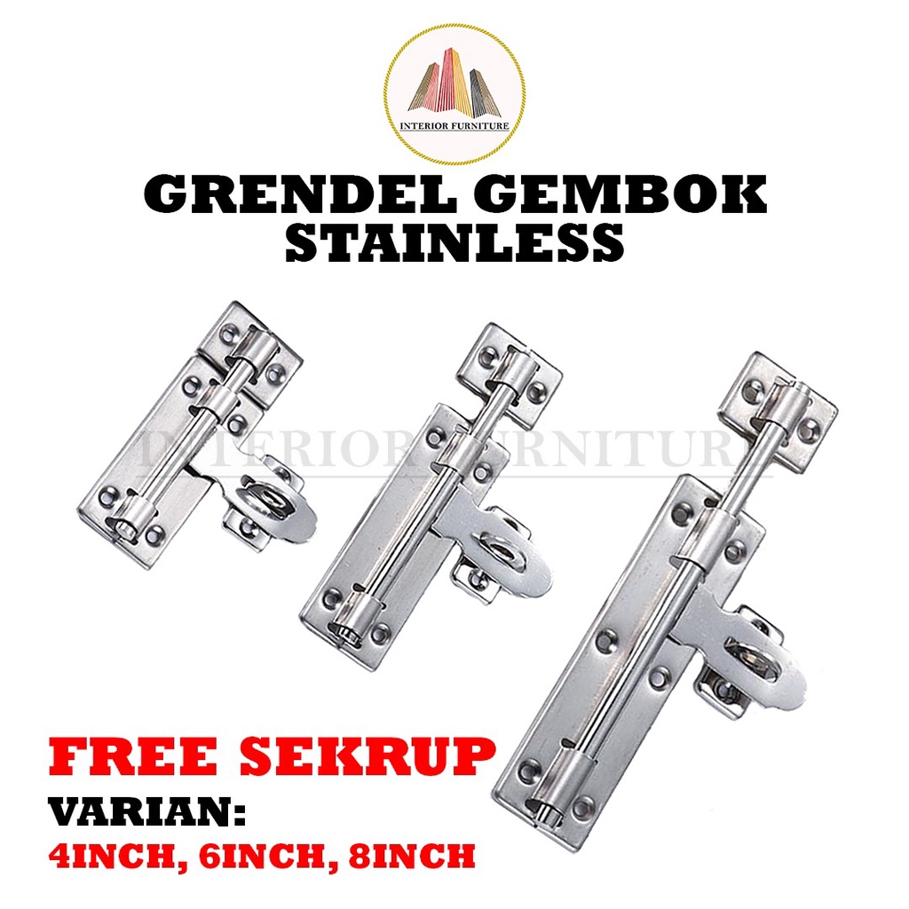 Jual Grendel gembok Slot Pintu Gembok Grendel Overpal Gembok Slot ...