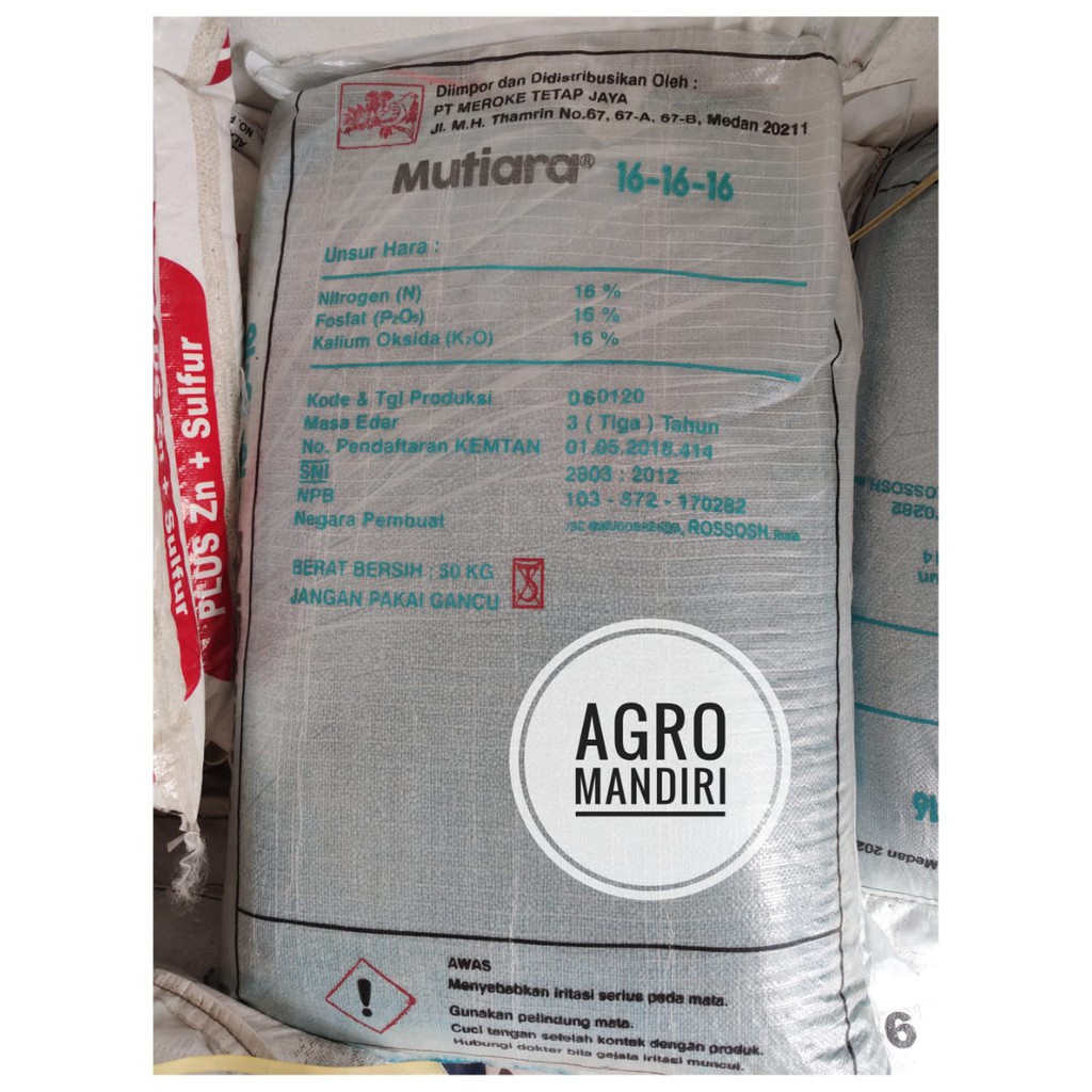 Jual Pupuk Meroke NPK Mutiara 16-16-16 50 Kg | Shopee Indonesia