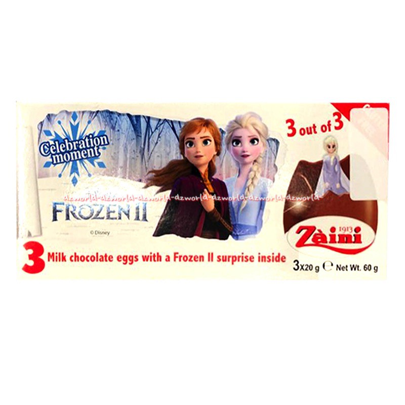Jual Zaini Frozen Elsa Frozen Disney Milk Chocolate Eggs Coklat Telur ...