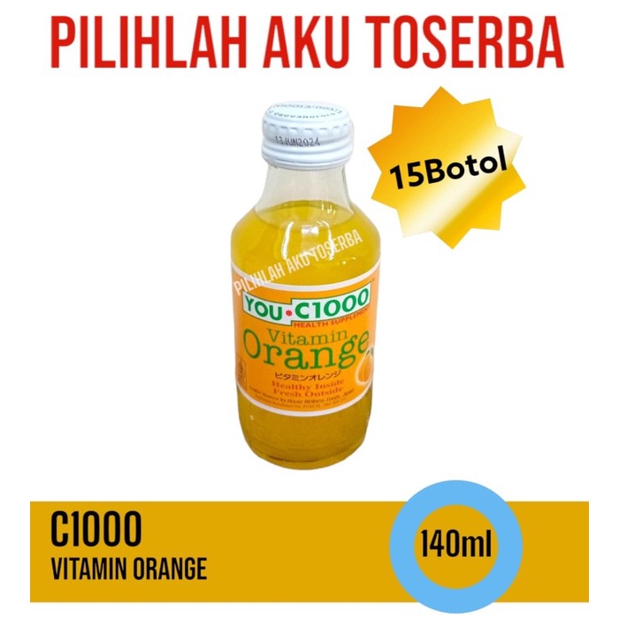 Jual You C 1000 / YOU C1000 ORANGE vitamin C 140ml - ( HARGA 15 Botol ...